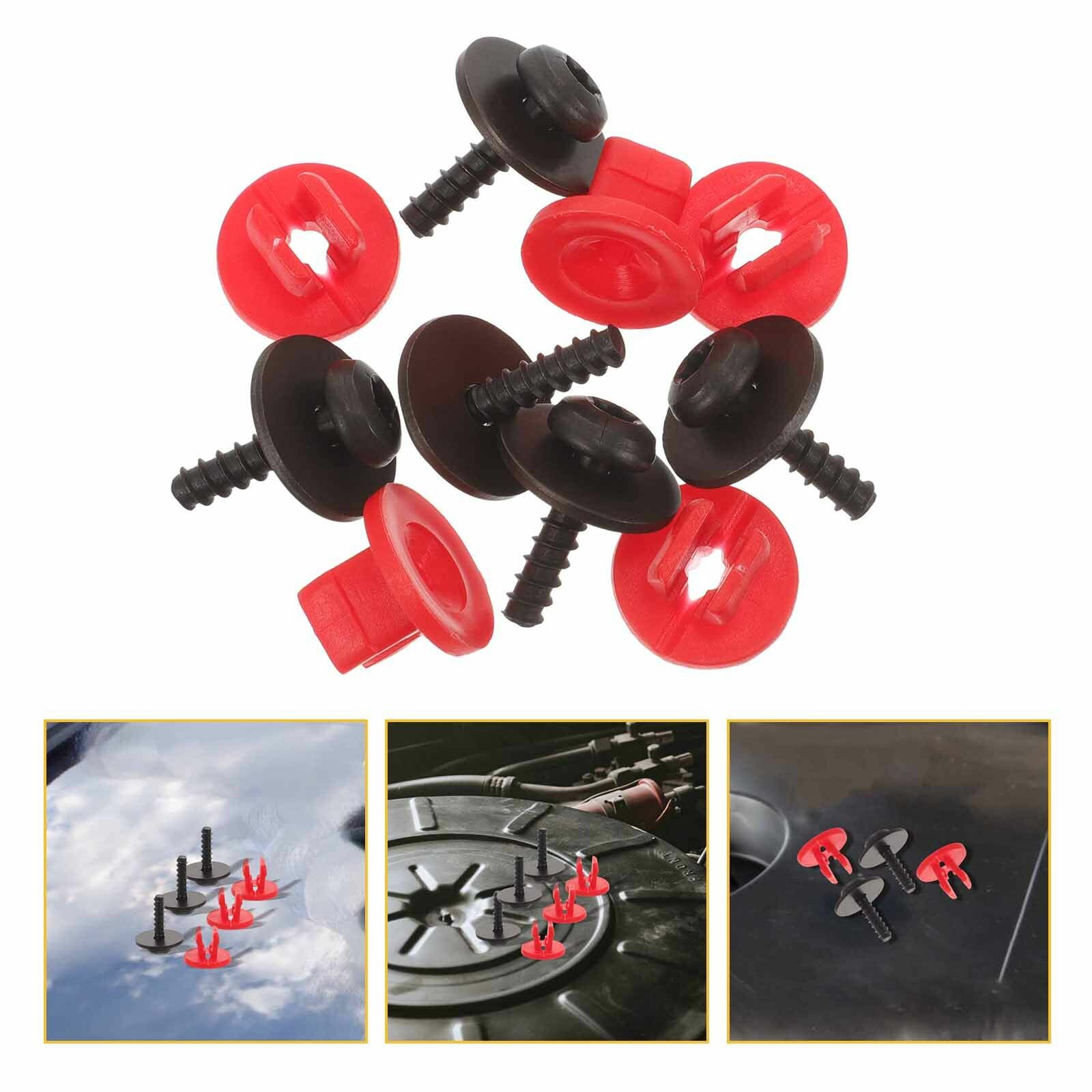 5 Наборов Винтов Для Защиты Двигателя, Из Комбинированных Материалов, Для Обслуживания Автомобиля