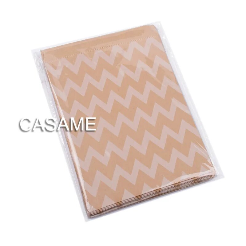 Крафт-пакеты Casame Chevron, 25 шт, цвет 1