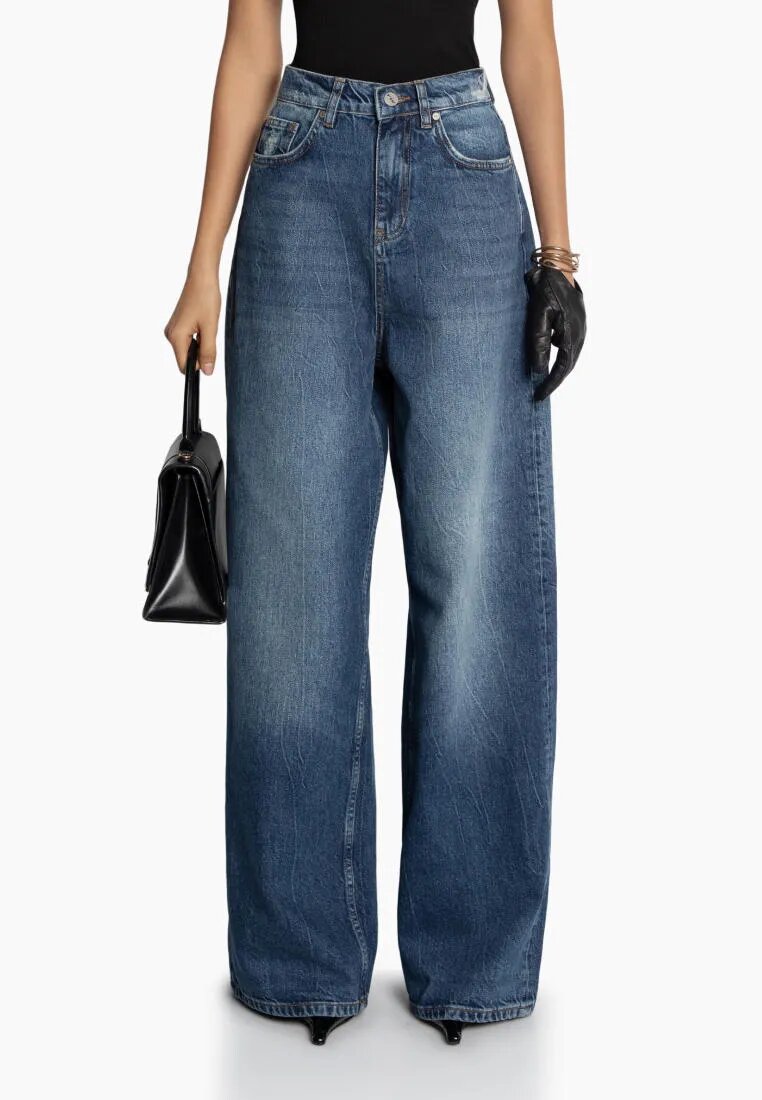 Джинсы широкие 