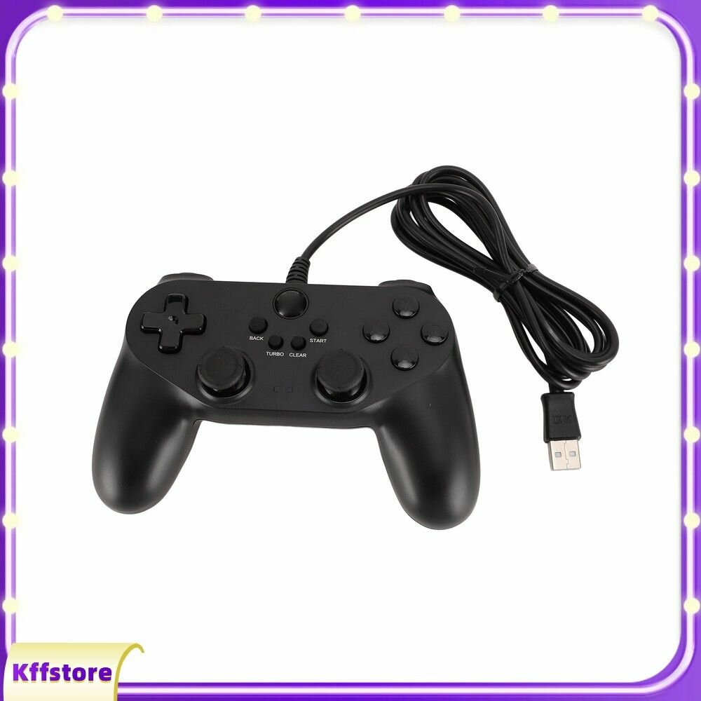 Проводной USB игровой контроллер, геймпад, джойстик. Для ПК/Win/Steam, Dual Vibration, Turbo