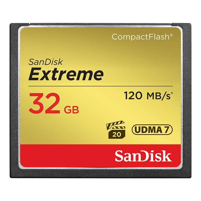 SanDisk Extreme CompactFlash карта памяти 32/64/128 Гб для камеры 32GB