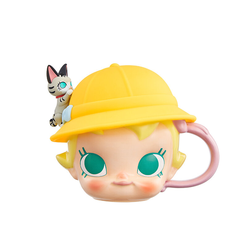 Керамическая кружка унисекс POP MART Baby Molly & Baby Tabby Series Large Head Ceramic Cup