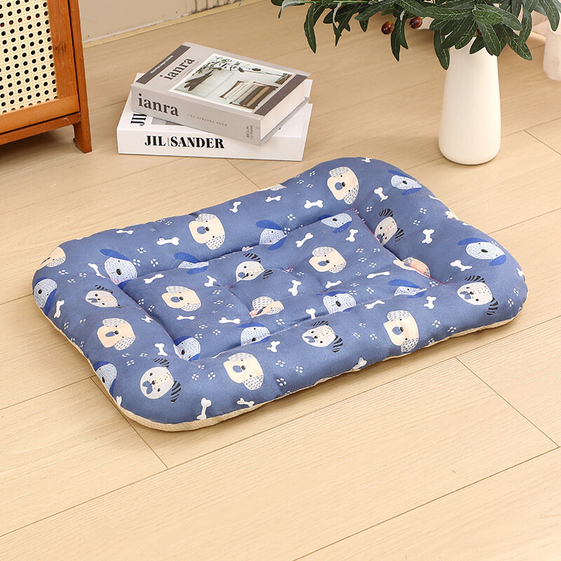 Коврик для домашних животных Blue Puppy, дышащий хлопковый наполнитель, 75x60 см для крупных питомцев до 25 кг