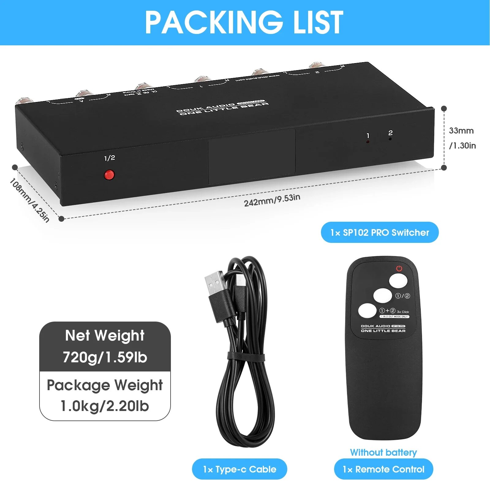 Nobsound СП102 про Аудио селектор 2-в-1 SP102 PRO