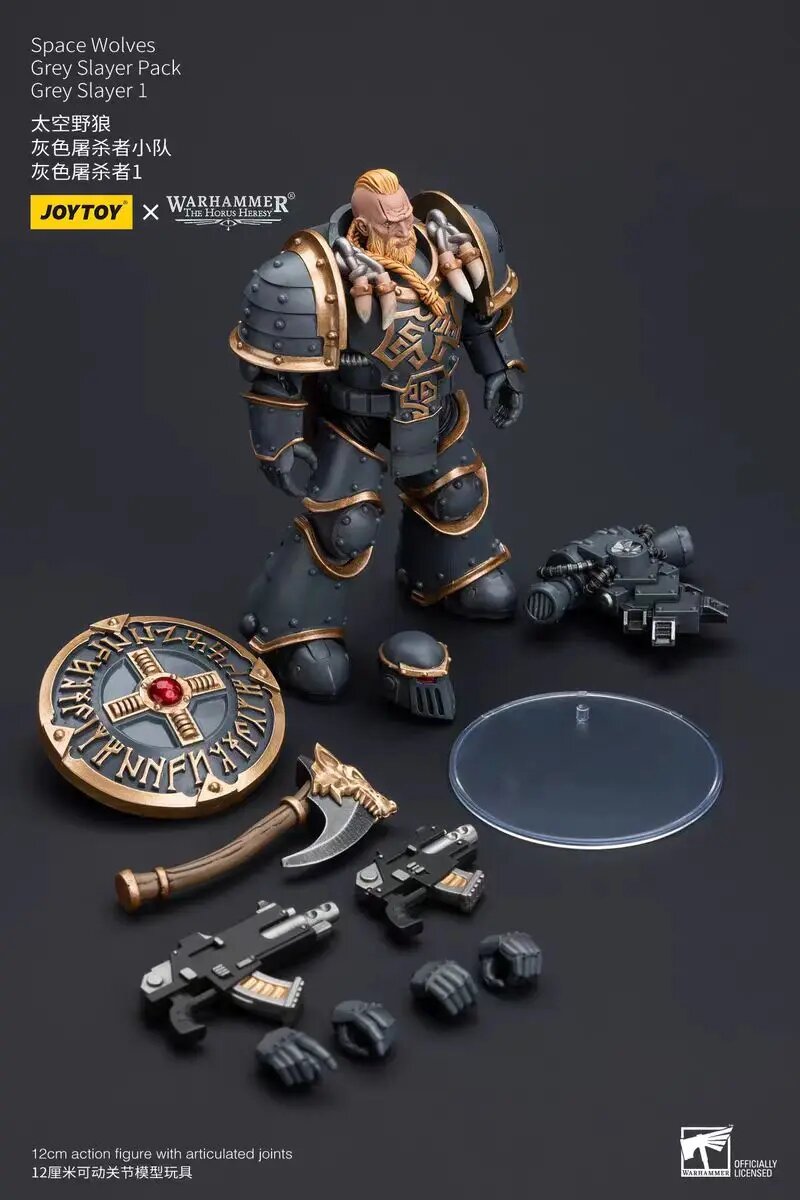 JOYTOY Warhammer 40K Space Wolves Grey Slayer Pack 5 шт. 1/18 фигурки Grey Slayer 1