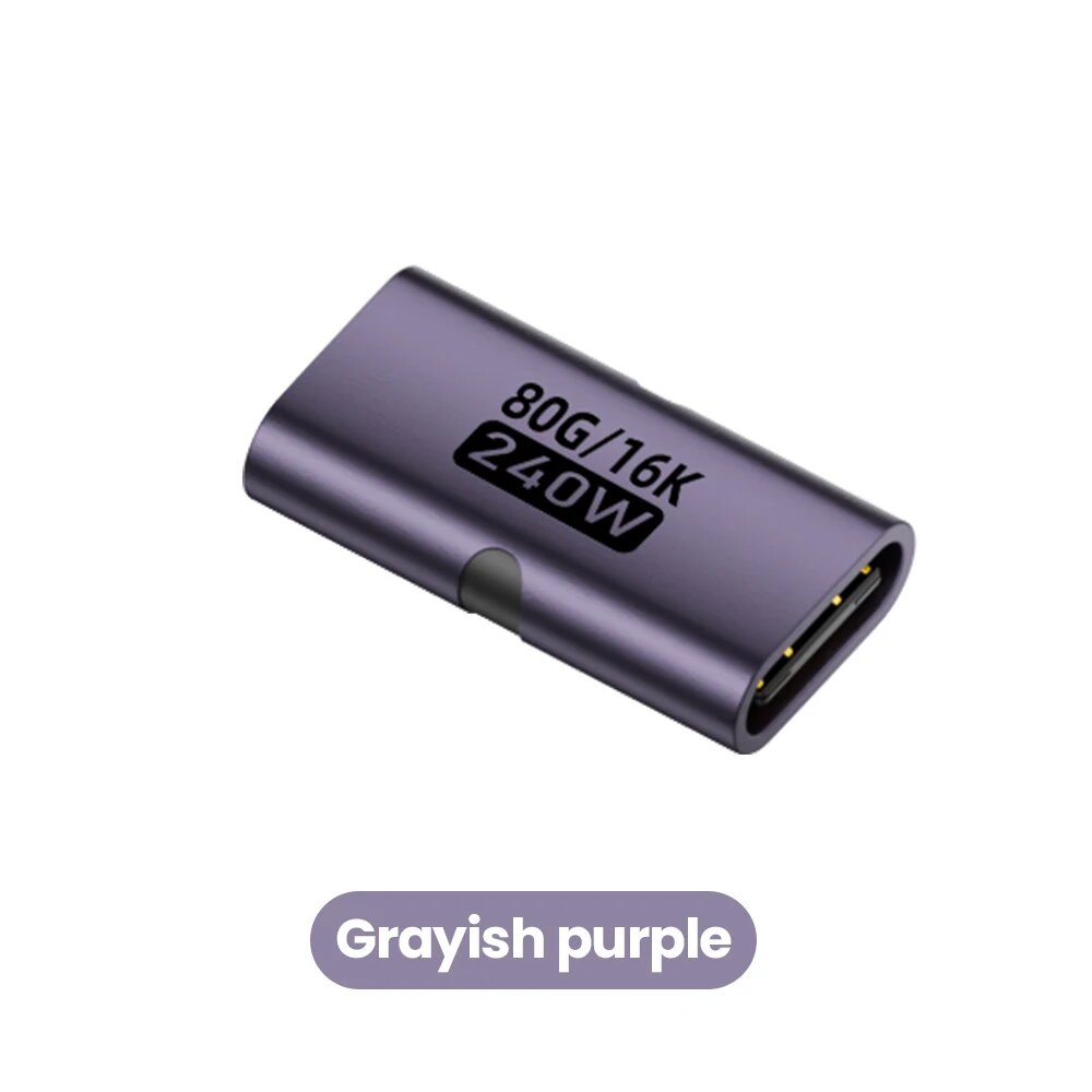 Адаптер USB C на Type C 240W 80G/16K Purple