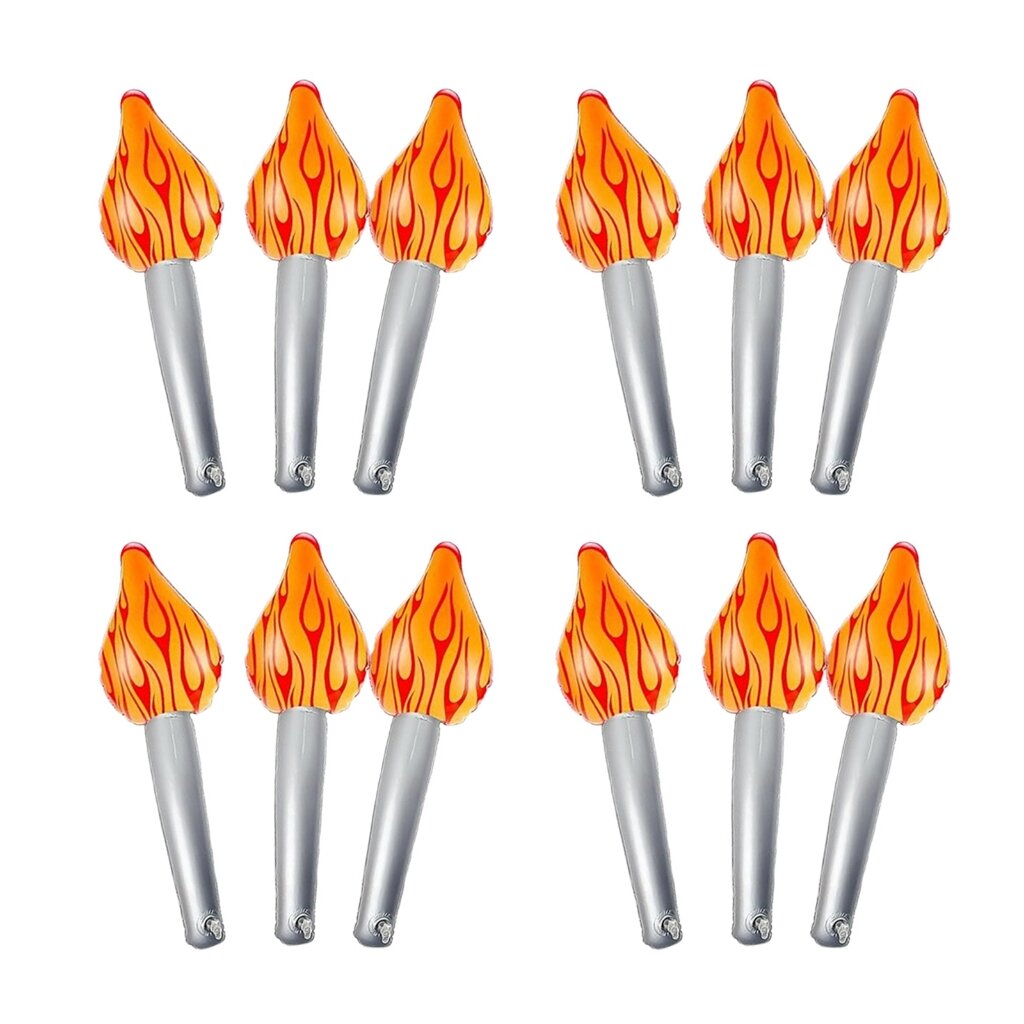 Упаковка из 12 Реквизитов для Факелов Со Светодиодной Подсветкой, Украшения для Вечеринки на Хэллоуин с Реалистичным Эффектом Пламени, Декоративный Реквизит для сцены