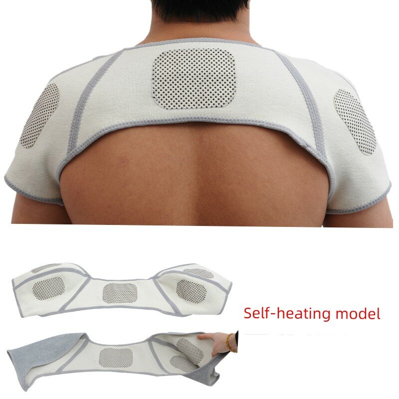 Турмалиновые самонагревающиеся накладки на плечи из бамбукового угля для согревания во время сна, подходят для людей