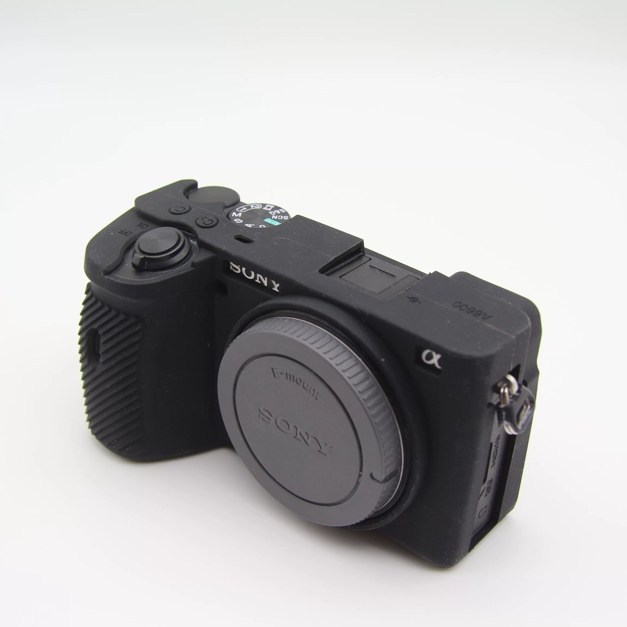 Подходит для камеры Sony, силиконовый чехол ZVE10A6700a6600A6500A6400A6300, защитный чехол от царапин A6600 черный