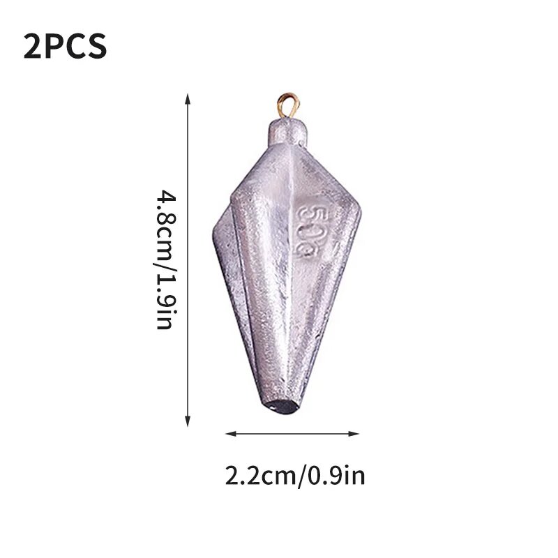 Свинцовые грузила для рыбалки 10-120 г 50g 2pcs