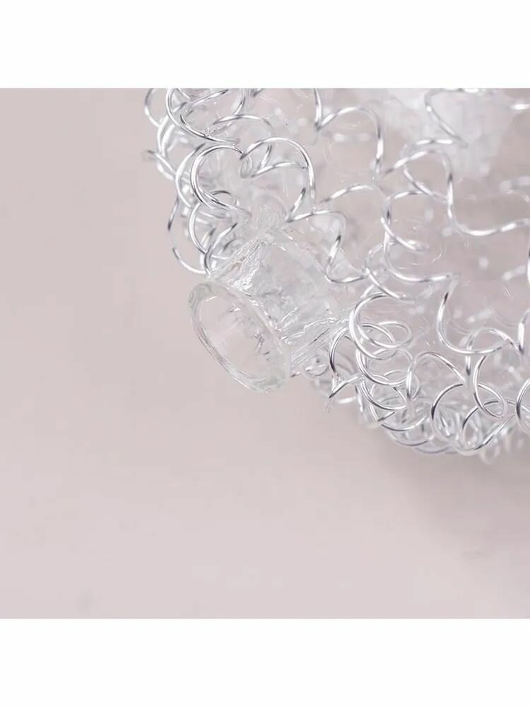 Абажур из алюминиевого проволочного шарика с наружной обмоткой G4