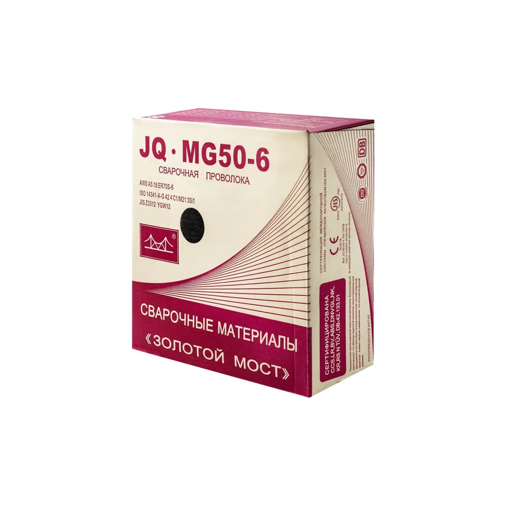 Проволока сварочная омедненная JQ. MG50-6/ER70S-6 1 мм, 20 кг GOLDEN BRIDGE 110