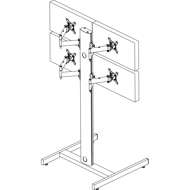 Аллегри Prime 4 напольная стойка для тв 21-32"