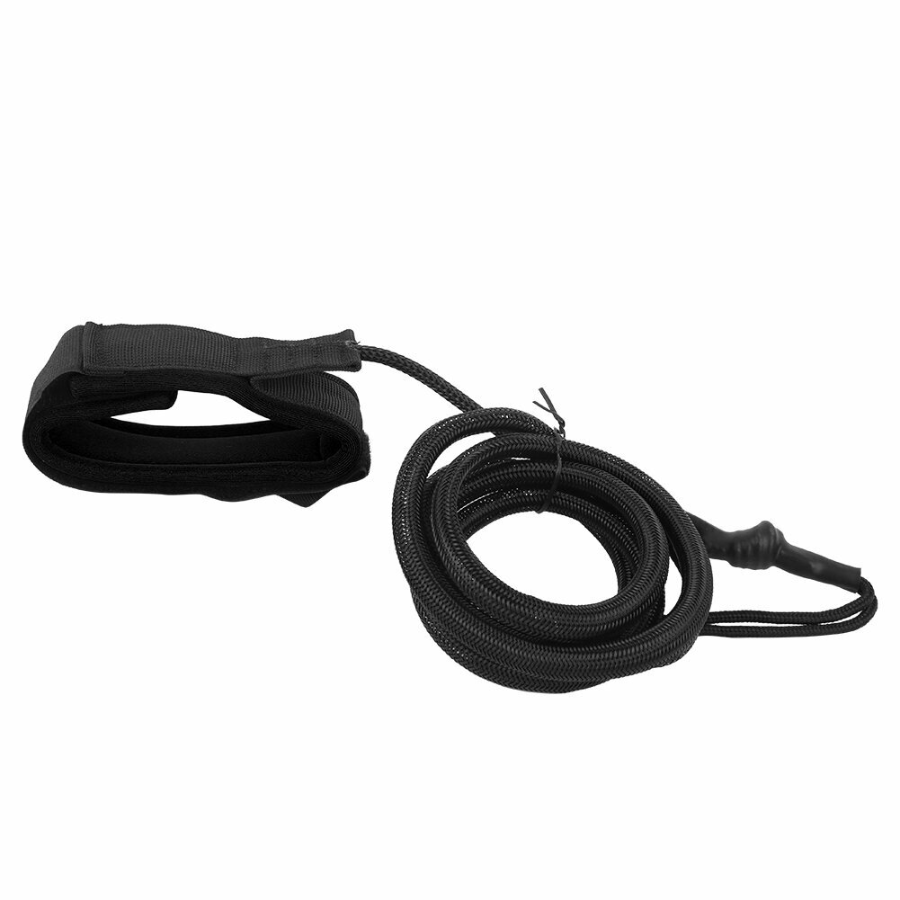 Поводок для каяка для серфинга, защитное весло для лодки, ручная веревка для доски для серфинга, аксессуары для серфинга, черный