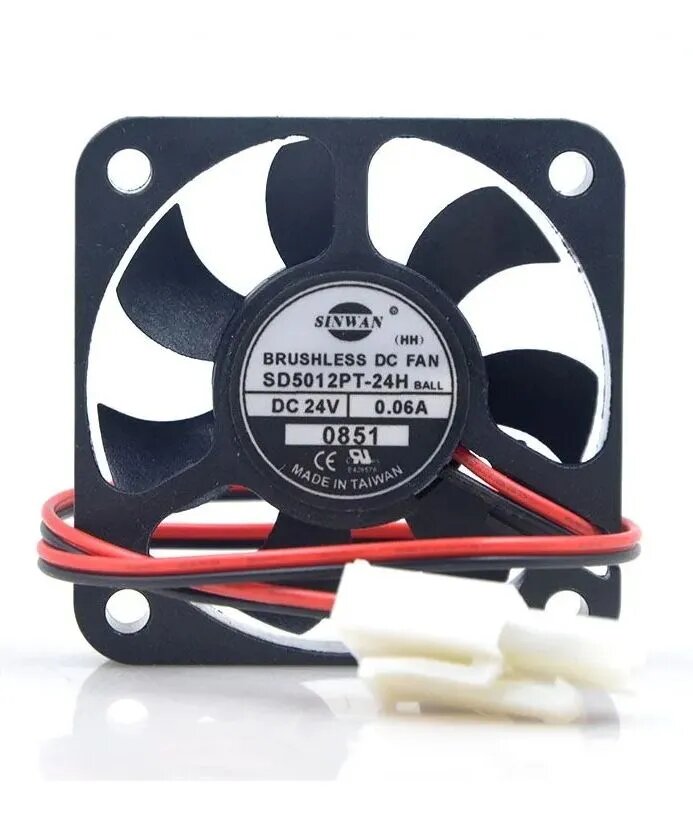 Вентилятор SINWAN SD5012PT-24H Для Частотных Преобразователей Danfoss, Диаметр 5 См, 24V, 0.06A