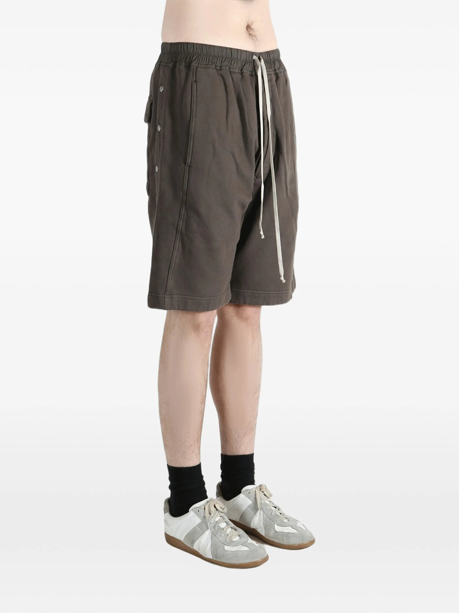 Шорты Rick Owens Drawstring-fastening shorts, размер L, серый — фото 1