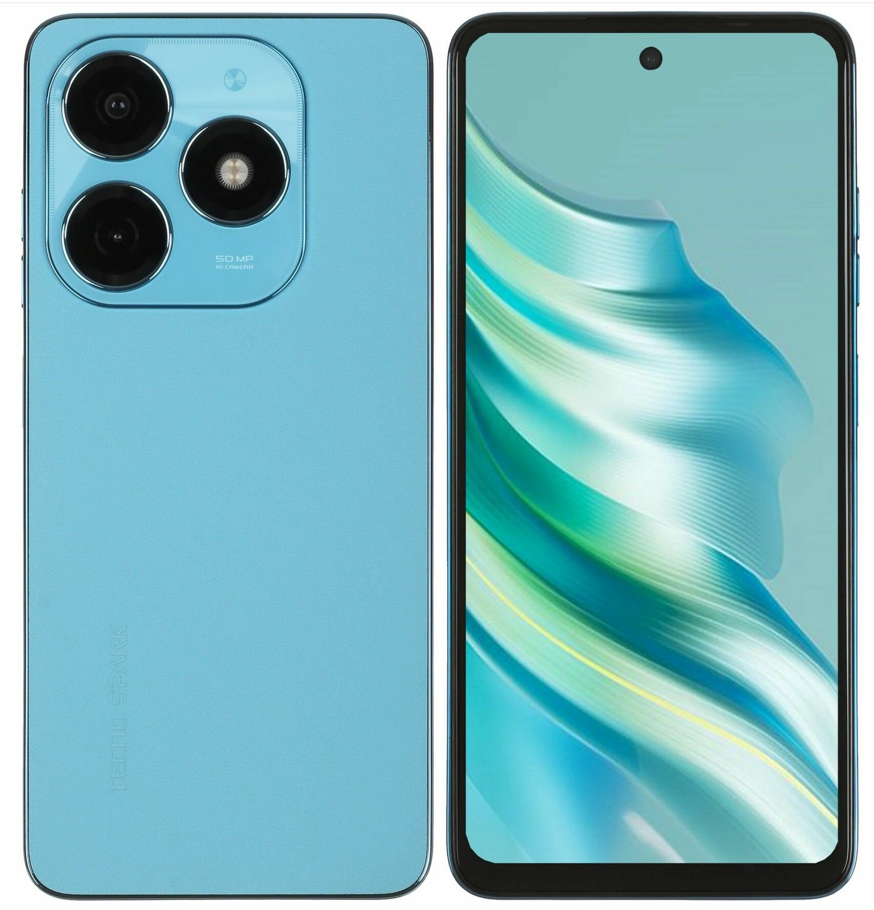 6.56" Смартфон Tecno SPARK 20 8/256 ГБ голубой