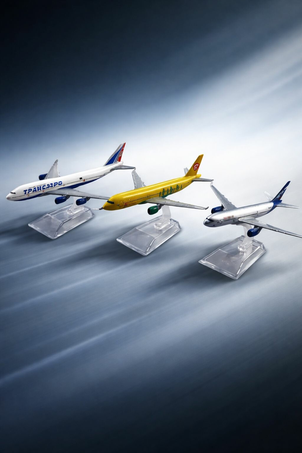 Набор металлических моделей самолетов 3 шт.