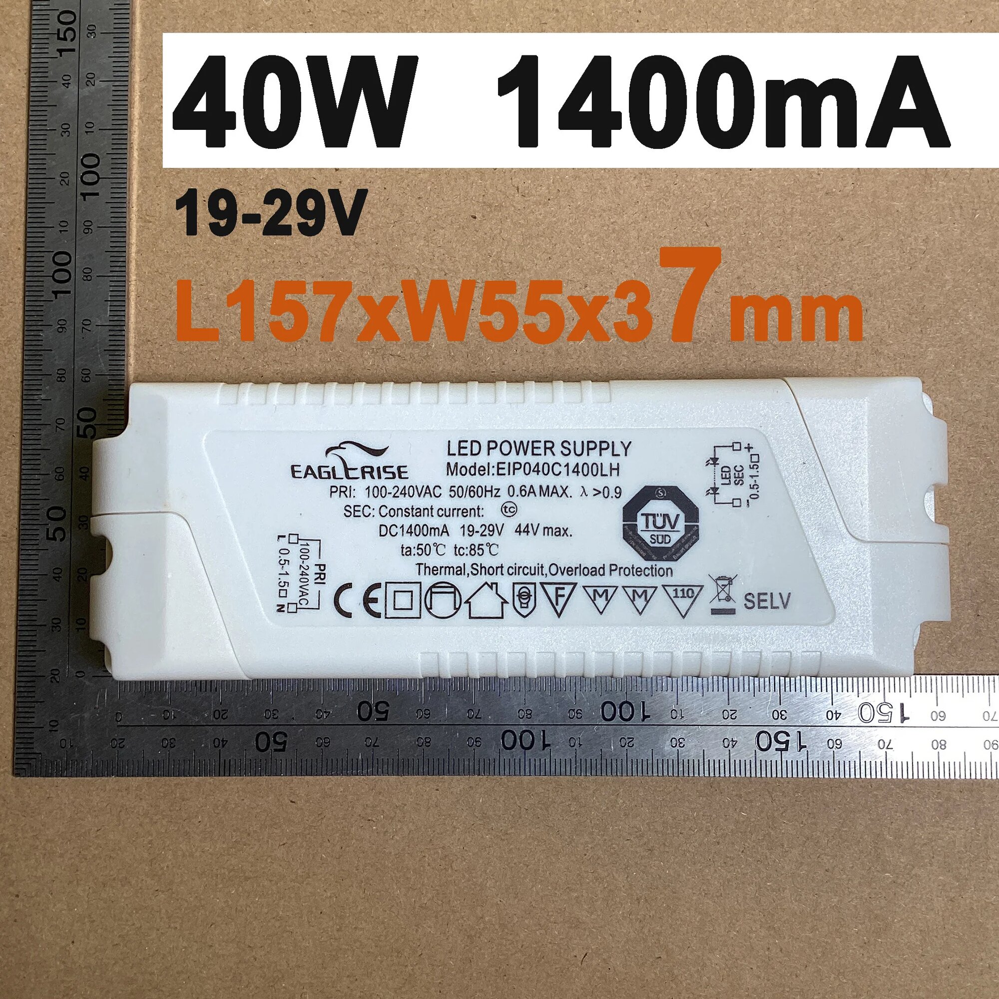 Драйвер Eagelerise 40 Вт 40.6W 19-29V 1400mA
