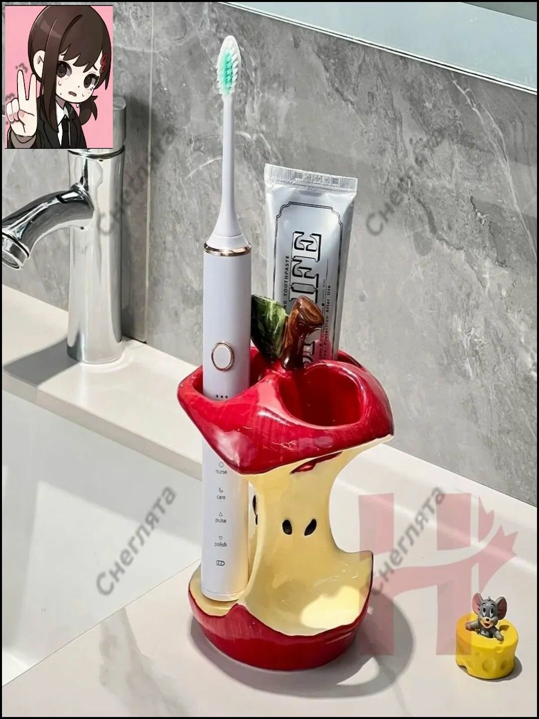 Стакан для зубных щеток "W2RND6Z786"(Цвет товара)