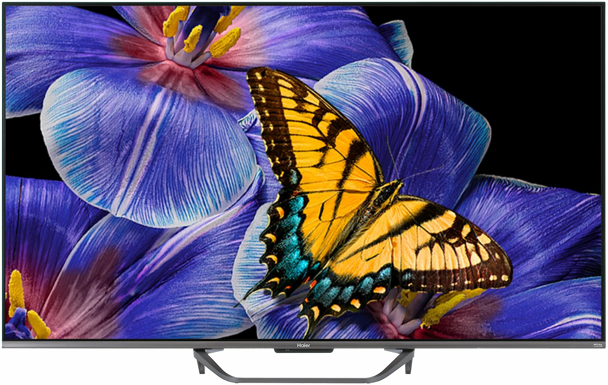65" (165 см) Телевизор Haier 65 Smart TV S4, серый (Direct LED, HQLED, 4K UltraHD, Wi-Fi, 60 Гц, Android TV)