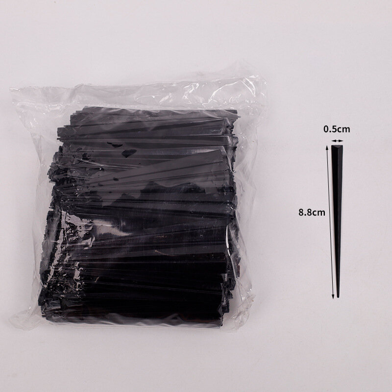 Премиальные пластиковые конусообразные треугольные фруктовые палочки, одноразовые пластиковые фруктовые палочки, вилки для тортов и десертов, вставки для фруктов, треугольные фруктовые вилки