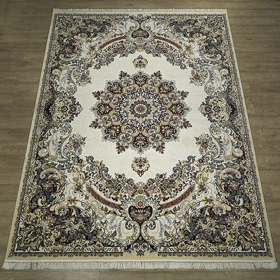 Ковер, Прямой, Бежевый, Коричневый, Золотисто-жёлтый, Серый, Темно-синий, Классический, Персидский, на пол, в гостиную, спальню, в ассортименте (70 см. на 140 см.)