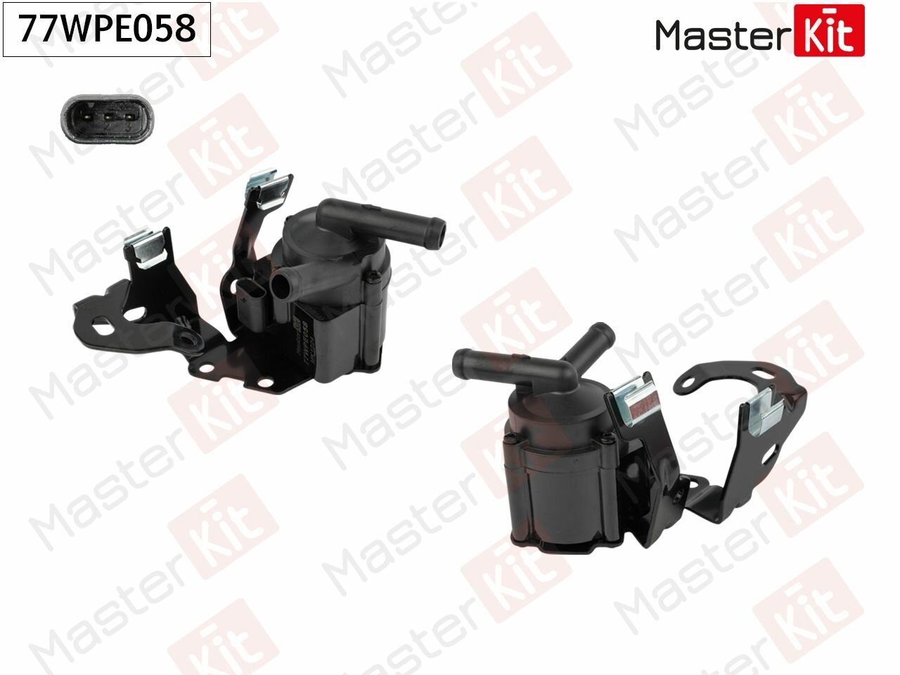 Насос водяной электрический BMW 1F20F21 10-Citroen C4 IIB7 09-Peugeot 508 I8D 10- MasterKit 77WPE058