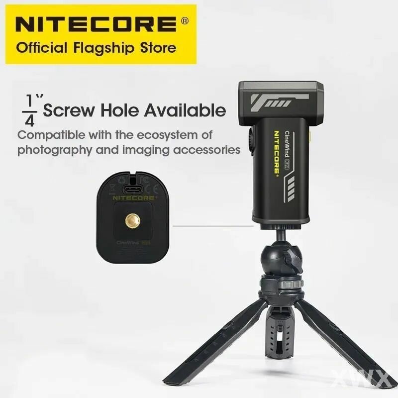 Портативный вентилятор NITECORE CW20 CineWind для фото и видеосъемки, ручной генератор ветра — фото 1