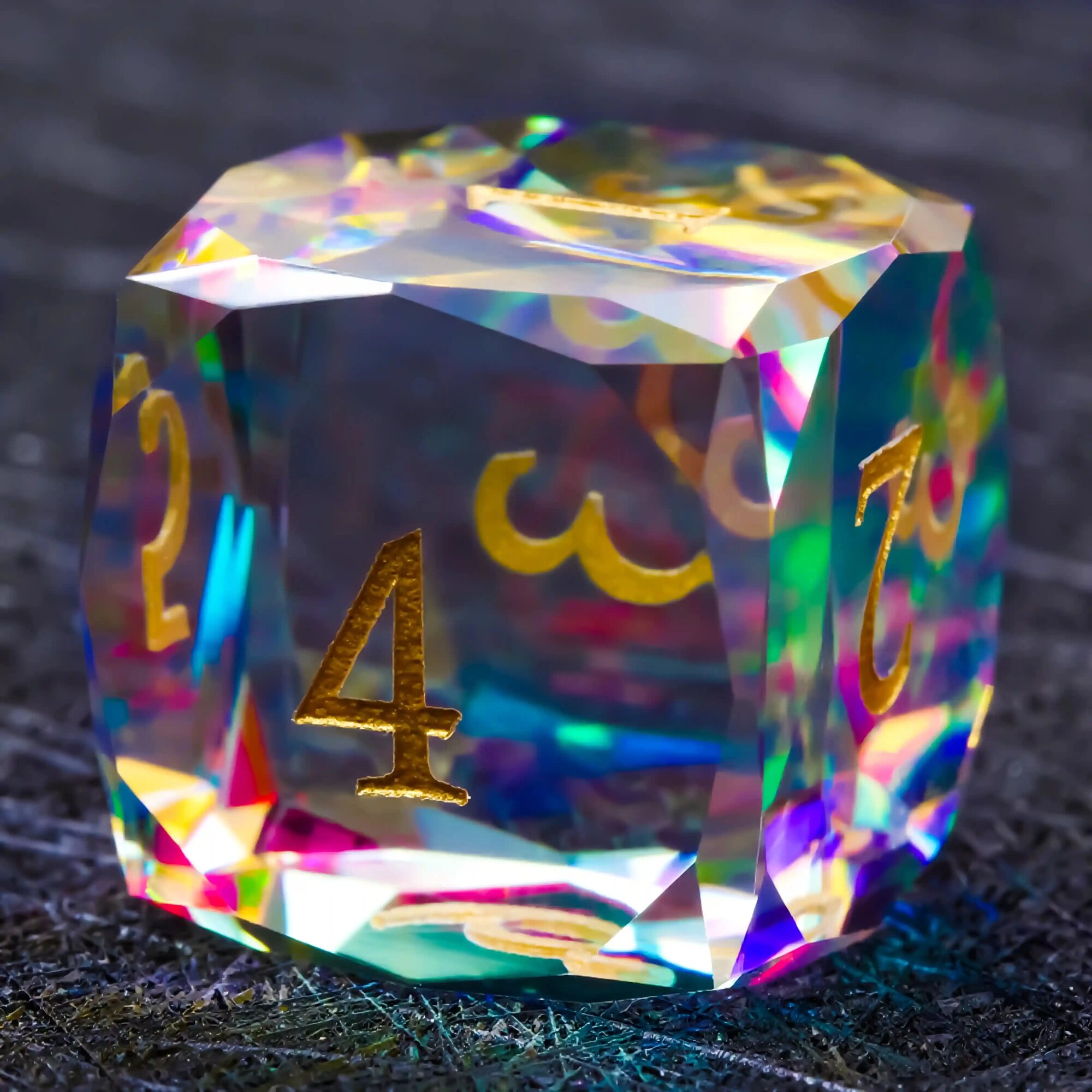 Ирисковый кубик D6 для DND, 1шт