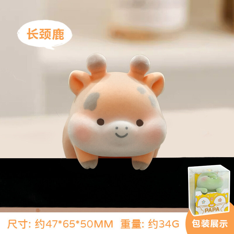 Пушистый плюшевый флокированный высококачественный маленький орнамент для декора компьютерного стола, автомобильного дисплея, креативный подарок