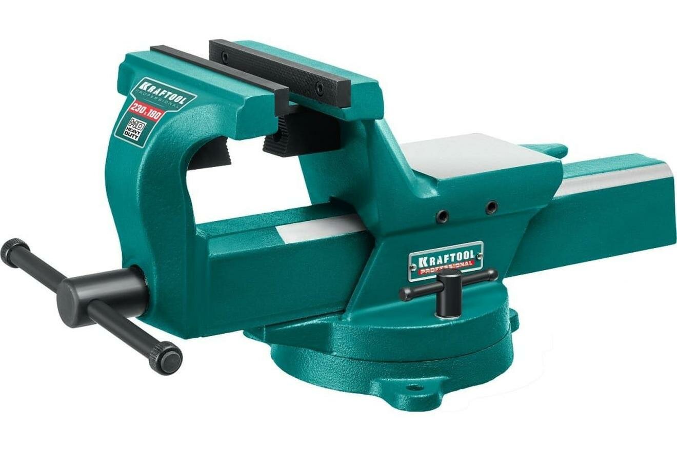 KRAFTOOL Forge-180/230, с регулировкой компенсации люфта, кованые стальные тиски (32700-230)