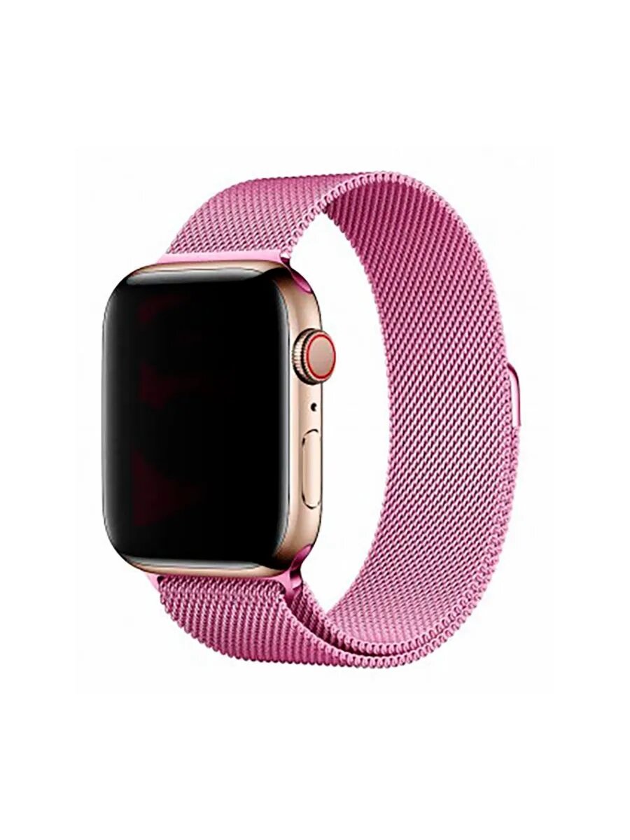 Ремешок для Apple Watch Series 42 мм/44 мм Milanese, ярко-розовый