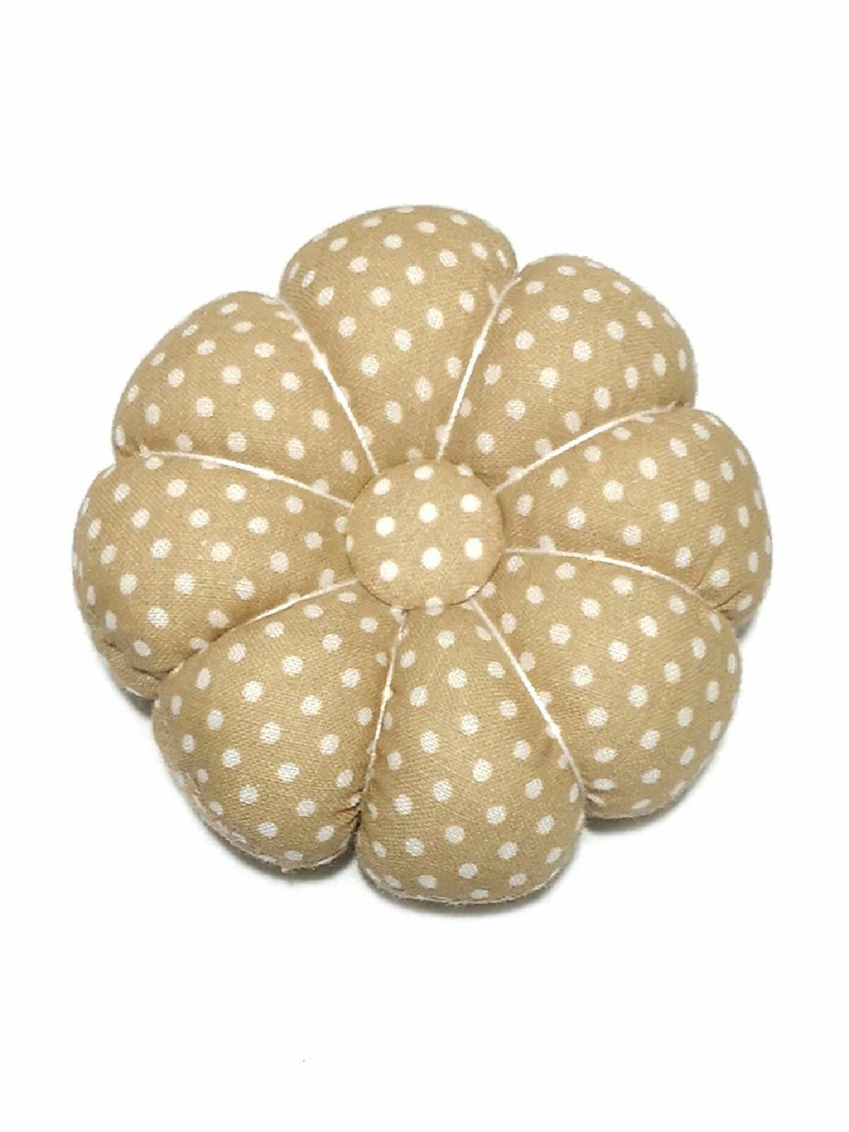 Круглая подушка-пуговица для иголок в форме тыквы, - E2109 Хаки