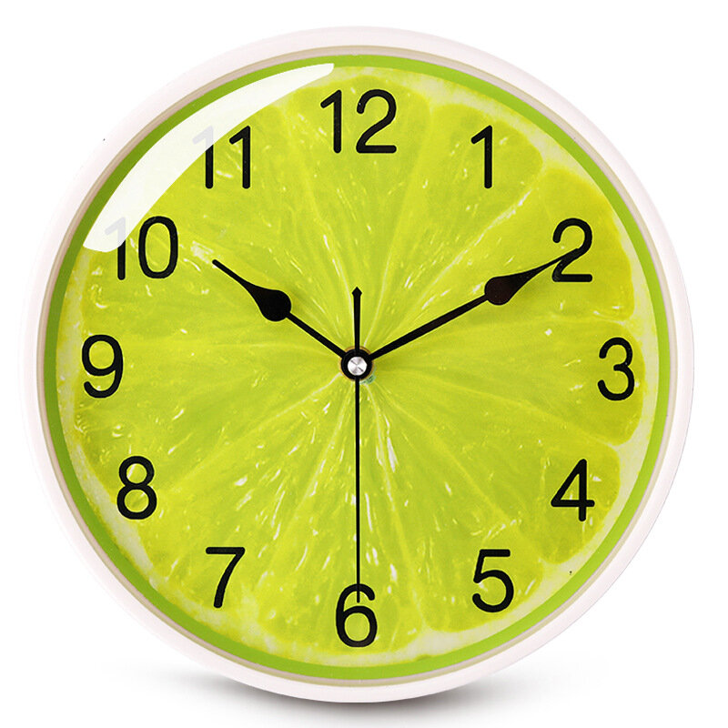 Горячая распродажаБесшумные настенные часы для гостиной и офиса, современные креативные часы, круглые часы, простые мультяшные настенные часы, модные кварцевые часы