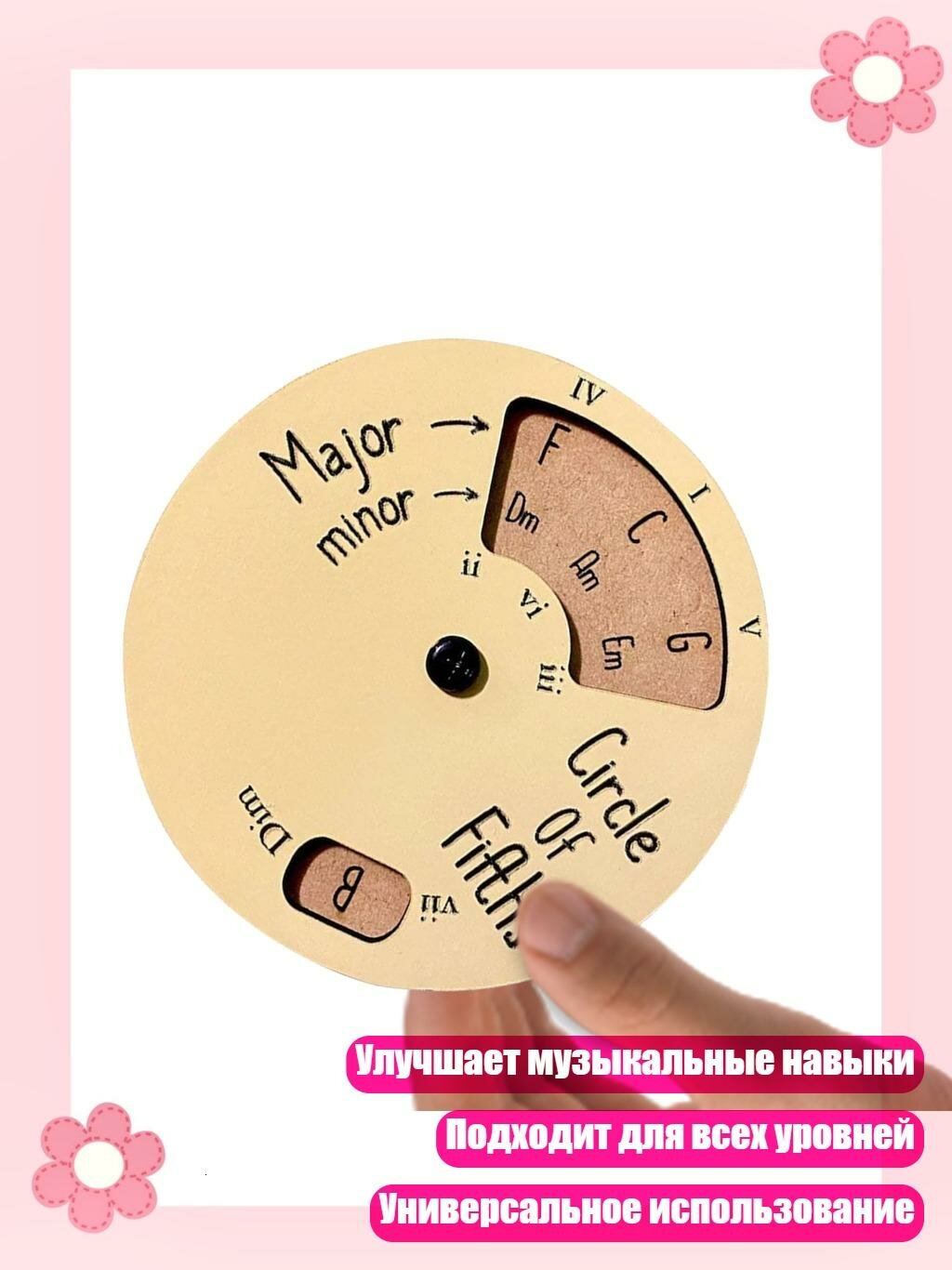 Круг квинт из дерева