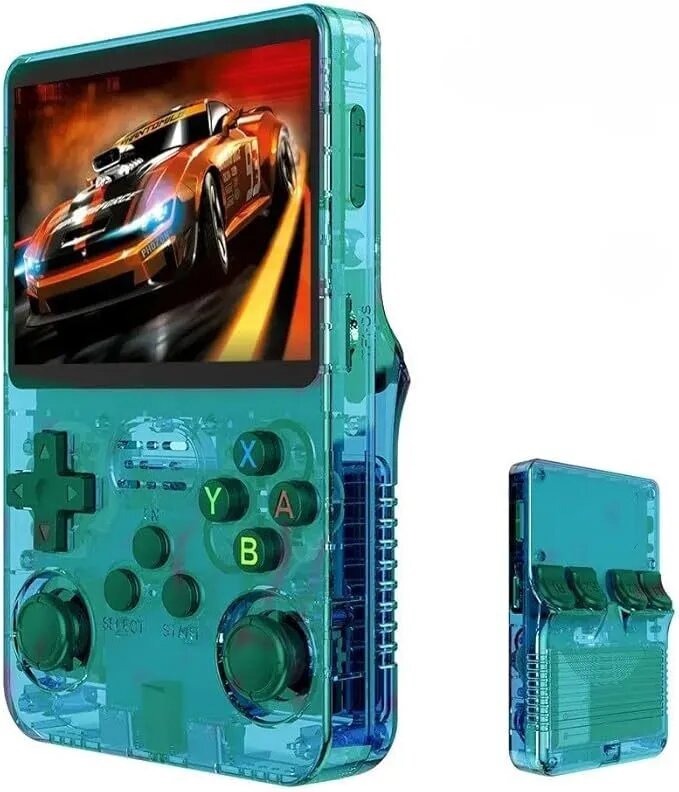 Портативная игровая консоль R36S, 128GB, зеленая