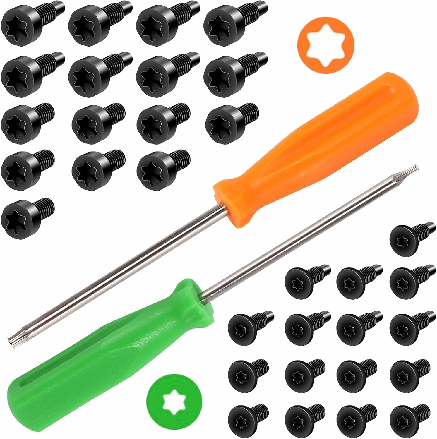 Набор отверток EASONGEE (дверной звонок): 2 Torx (T6/T15) + 32 безопасные; для ремонта магнитной Torx, подходит для всех дверных звонков (2 Pro)