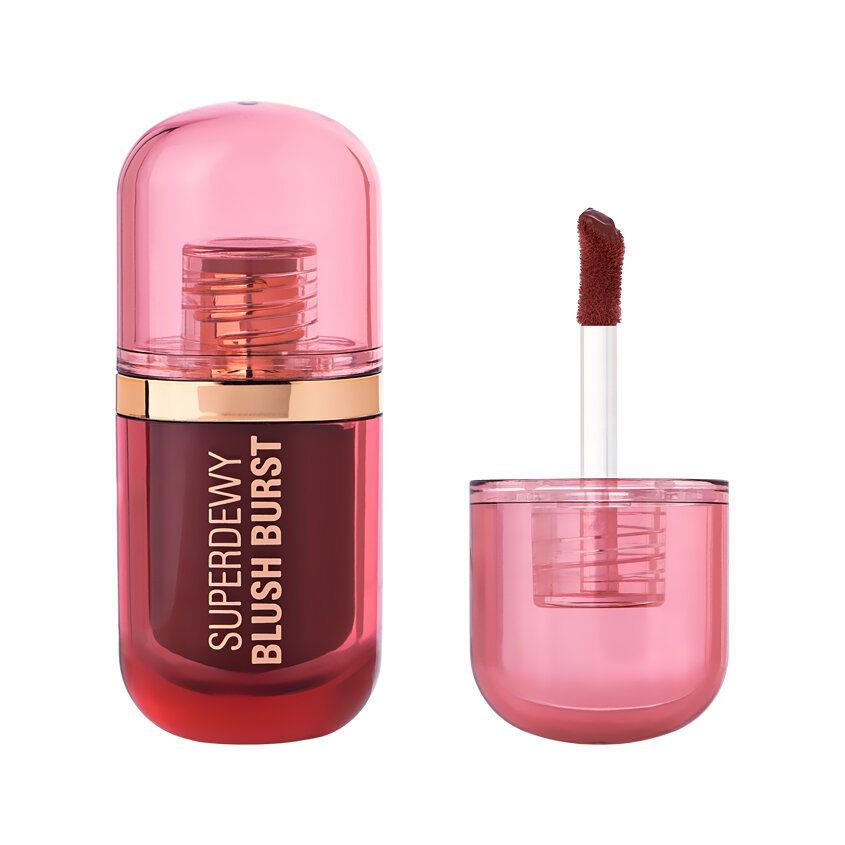 Румяна для лица REVOLUTION SUPERDEWY BLUSH BURST жидкие суперувлажняющие тон Caramel cooler bronze