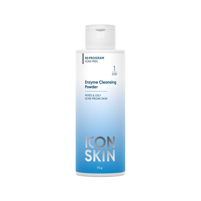 Энзимная пудра для умывания ICON SKIN ANTI-ACNE для проблемной кожи 75 г