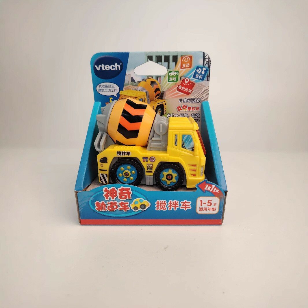 Игрушечная машинка VTech Magic Track, маленькая машинка, большая полицейская машинка, игрушечная машинка с треком, звуком, светом и музыкой