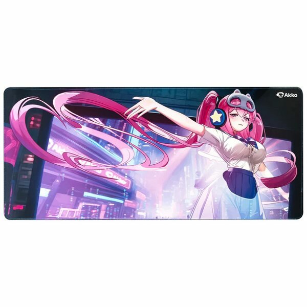 Akko Lulu Liu Mouse Pad, черный/фиолетовый, коврик для мыши