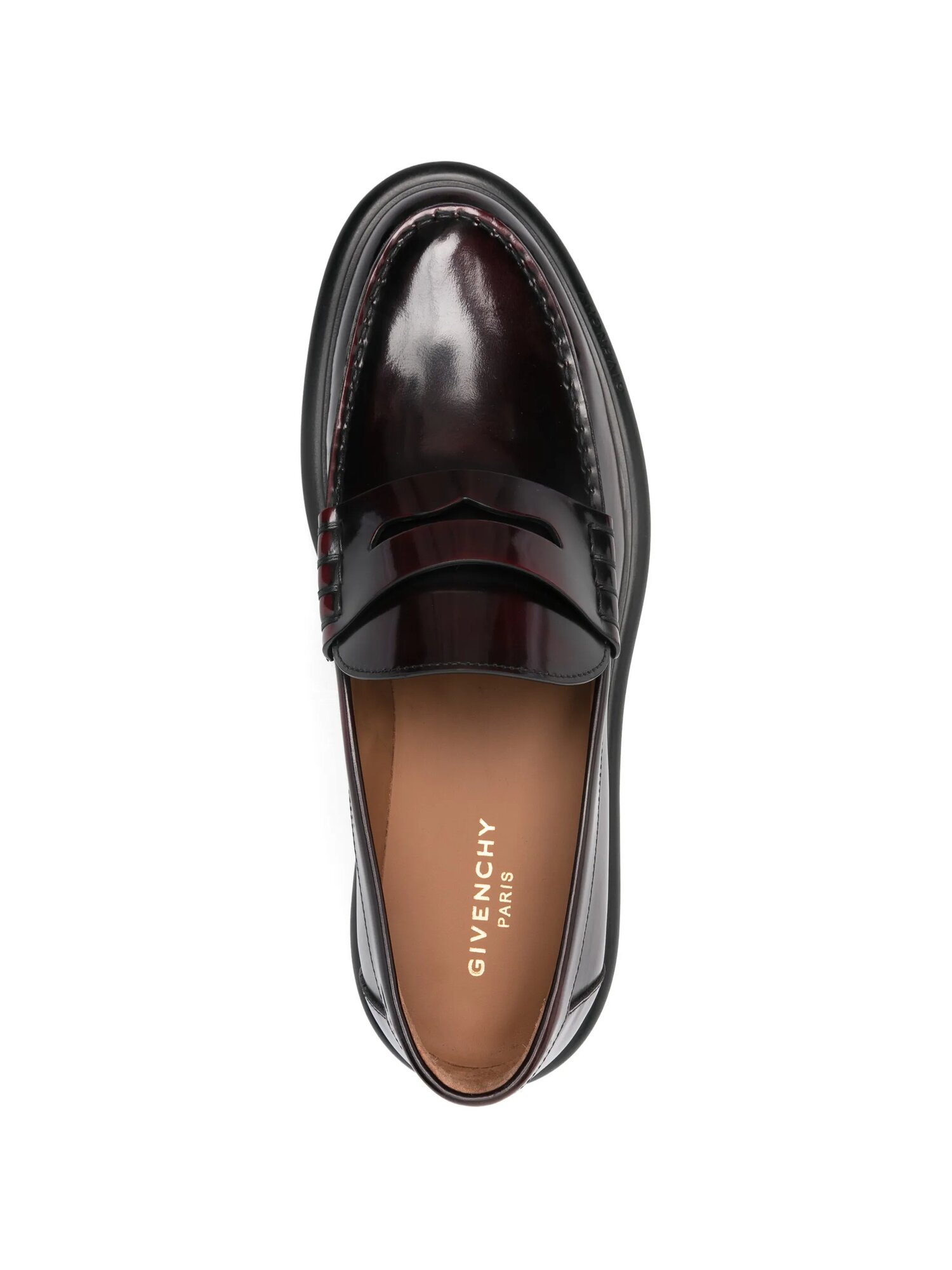 Лоферы GIVENCHY Leather penny loafers, размер 45 — фото 1