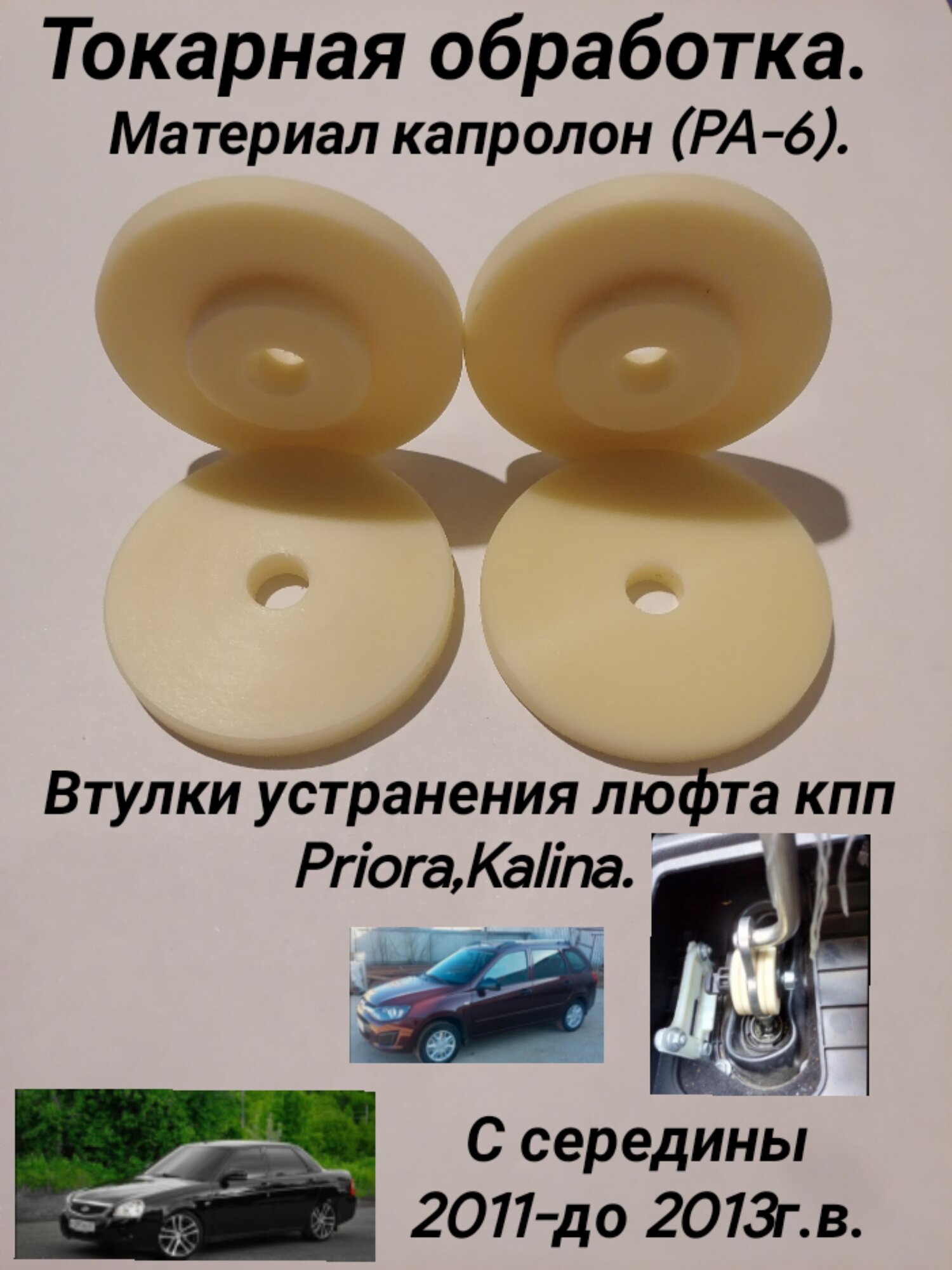 Втулки устранения люфта кпп Priora / Kalina.