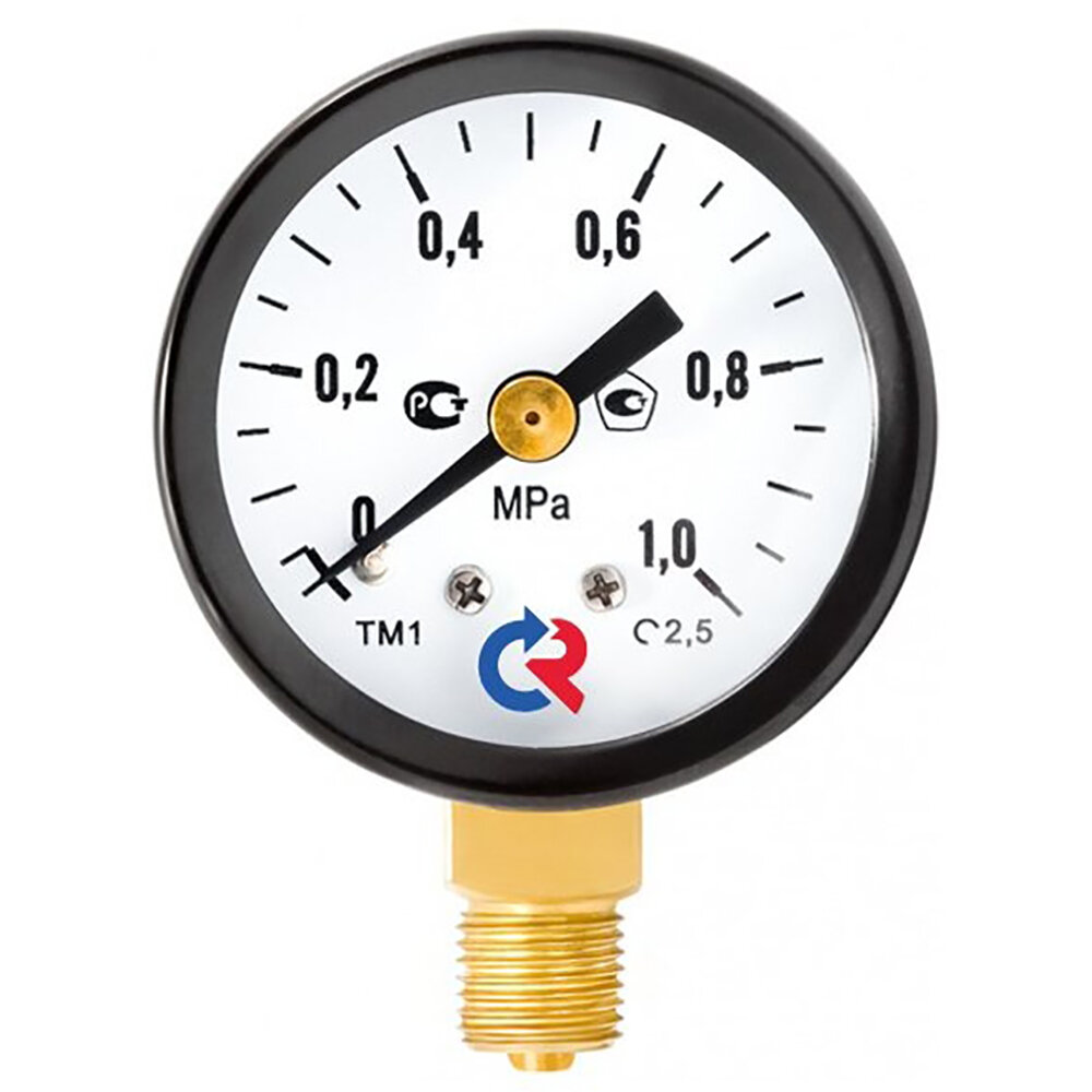 Манометр Росма ТМ-110Р.00 (0-0.6 МПа) G1/8 2.5 общетехнический 40 мм, тип - ТМ-110Р.00, радиальное присоединение 0-0.6 МПа, резьба G1/8, класс точности 2.5