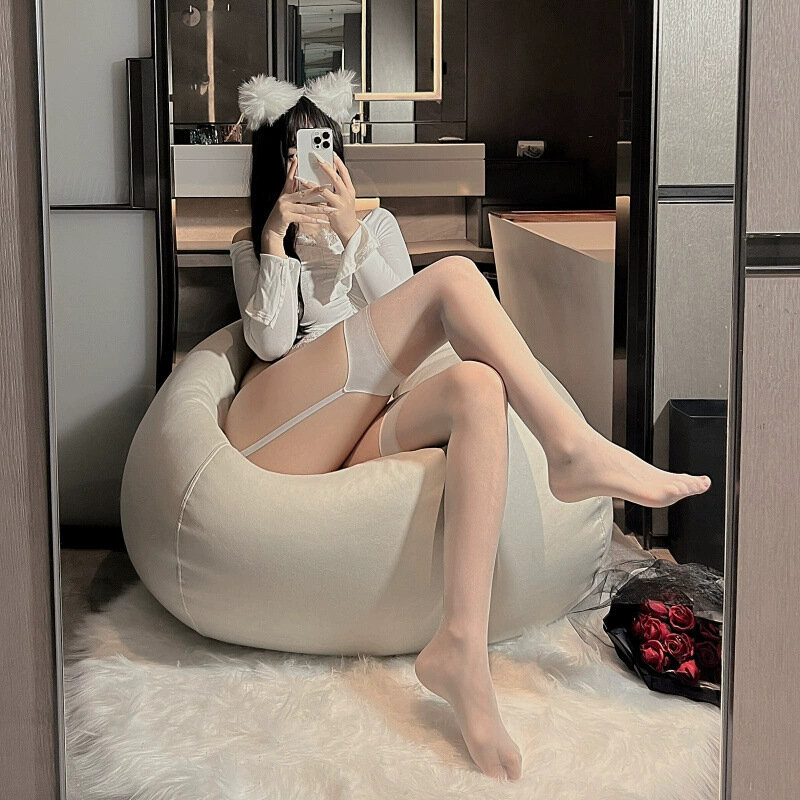 Сексуальные чулки с интегрированной подвязкой, стиль чистого желания, модные чулки для девушек, черные длинные чулки с красной каймой для ночных клубов и вечеринок.