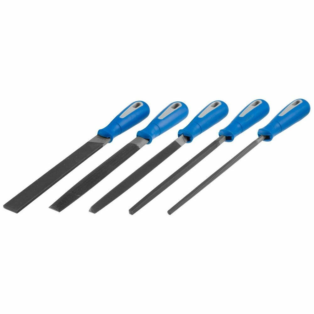 Набор напильников ЗУБР 200 мм, 5 предметов, Профессионал