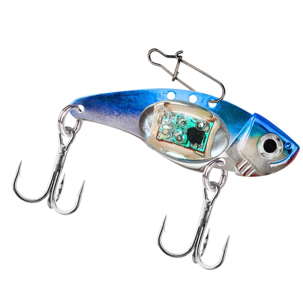 Люминесцентная Металлическая Электронная поддельная приманка Luya bait-синий