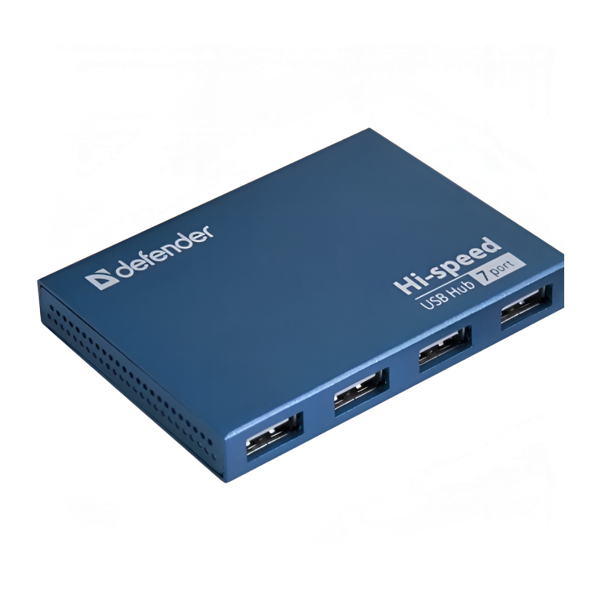 Периферийных устройств USB-хаб Defender SEPTIMA SLIM синий, 7 портов USB2.0, до 480 Мбит/с, алюминий