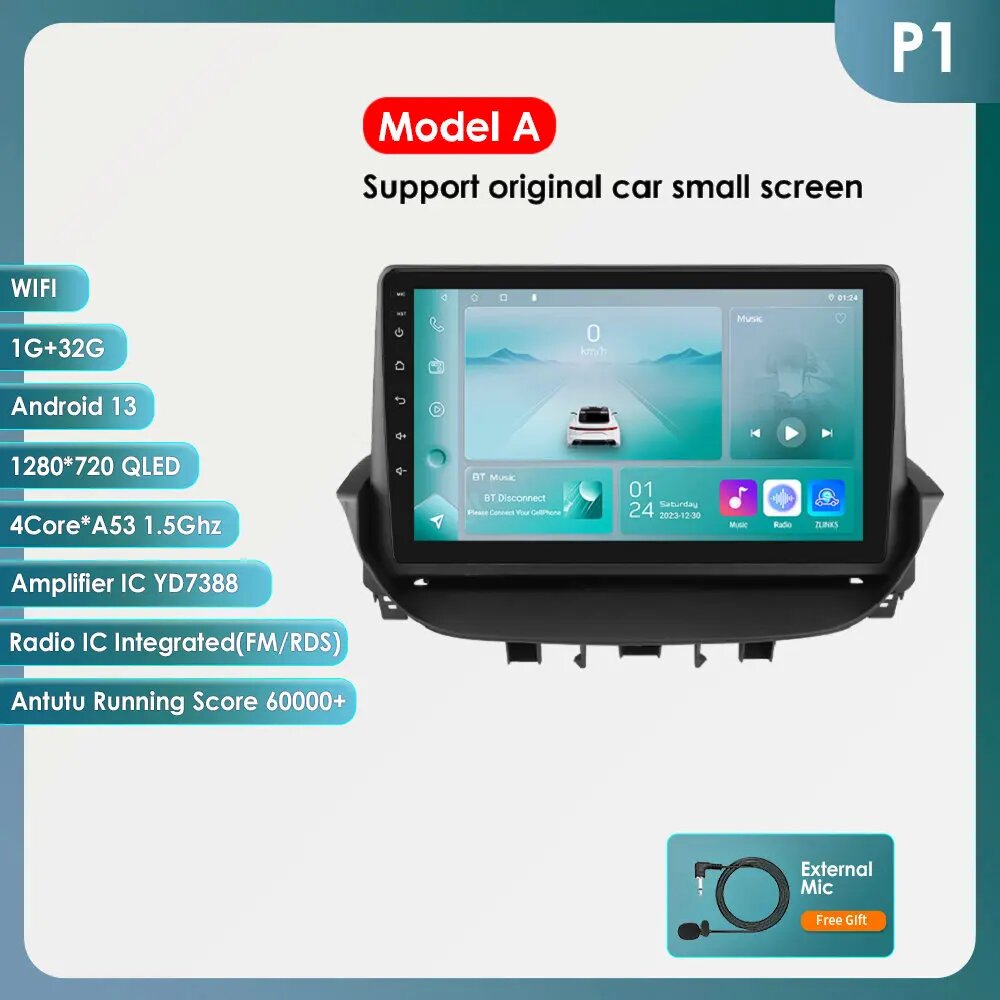 4G 8 ядер Android авторадио для Renault Laguna 2 2001-2007 AI Carplay P1 A-4Core-1G 32G